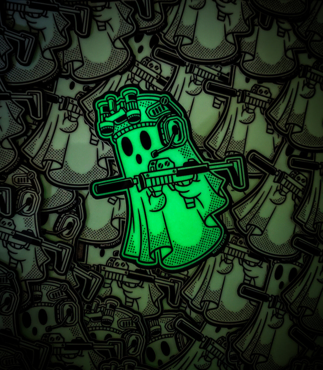 Night time Jeff - Glow in the Dark Sticker – Battle Cat Co.