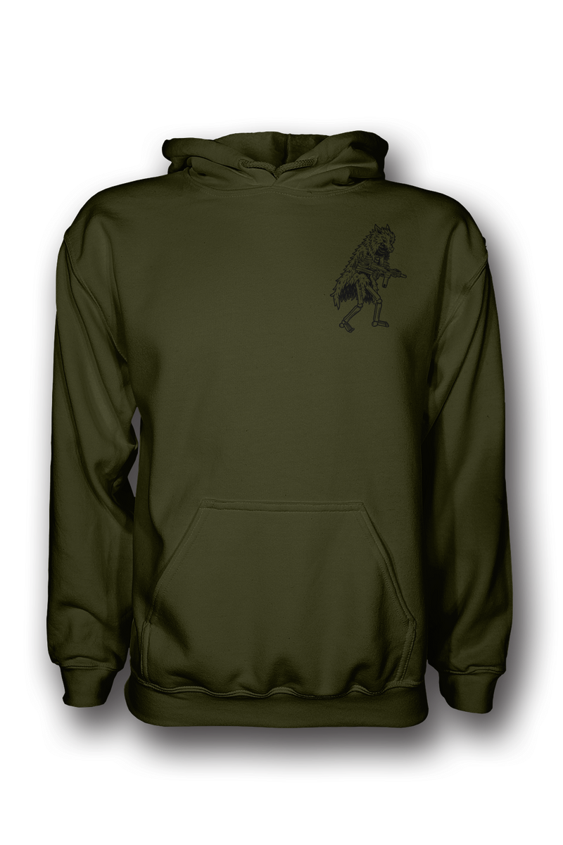 Boogeyman Hoodie - OD GREEN – Battle Cat Co.