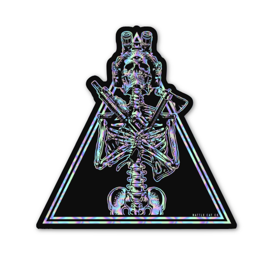 Ego Death Holographic - Sticker – Battle Cat Co.